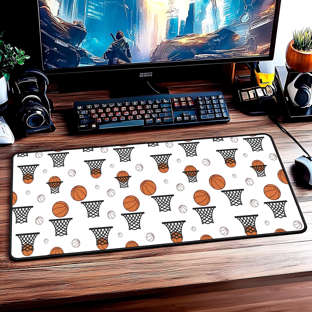 Basketball Desk Mat, Basketball Desk Pad, Basketball Gifts, Basketball ...