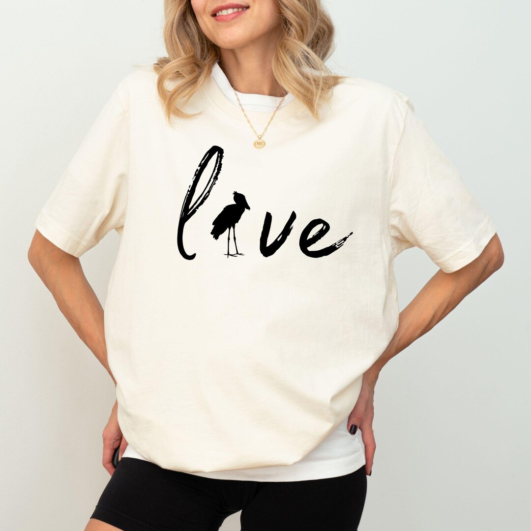 Love Shoebill Stork Shirt, Shoebill Stork Lover Graphic Tee, Stork ...
