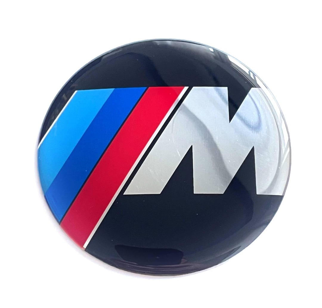 4 X 56mm 60mm 65mm M Performance Wheel Center Hub Caps Stickers Metal ...