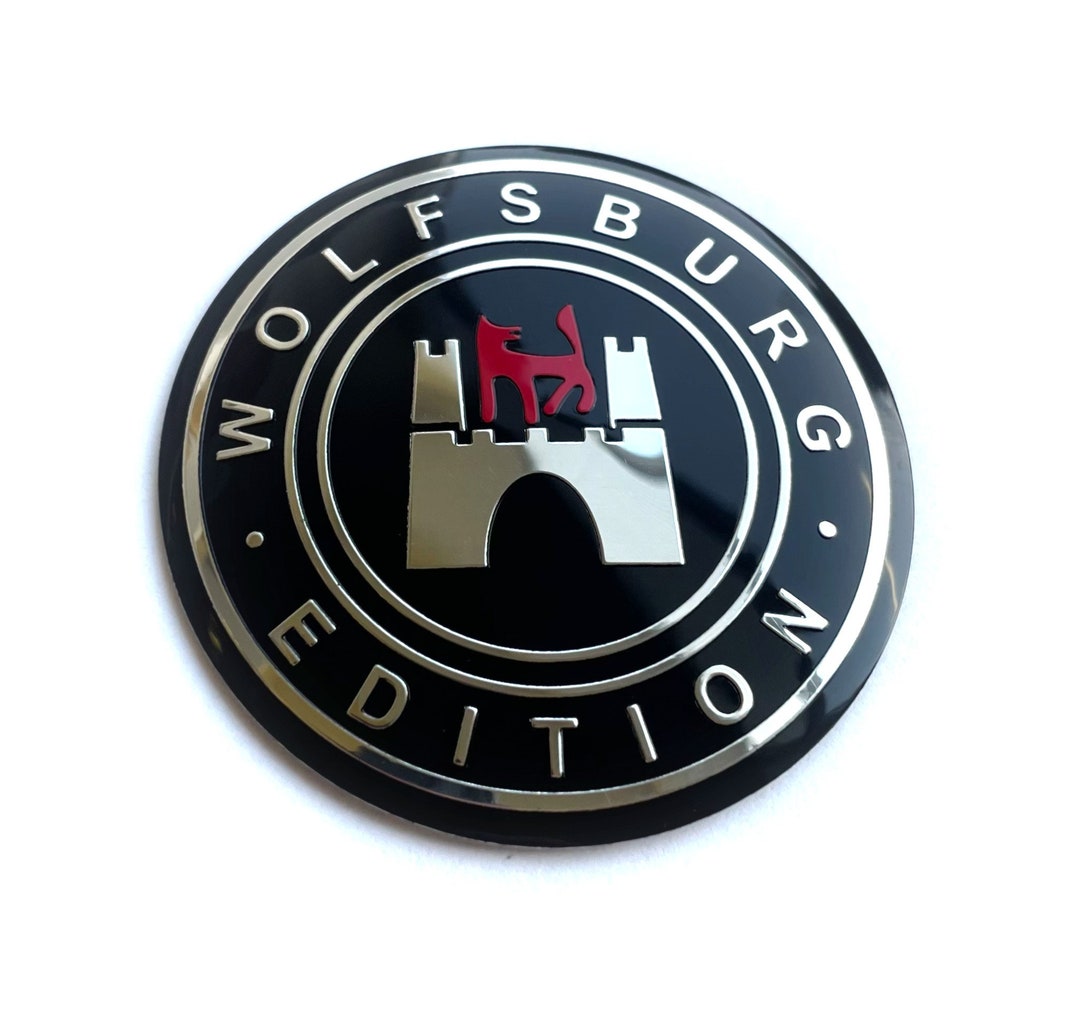 4 X 56mm 65mm Wolfsburg Wheel Center Hub Caps Stickers Metal Emblems ...