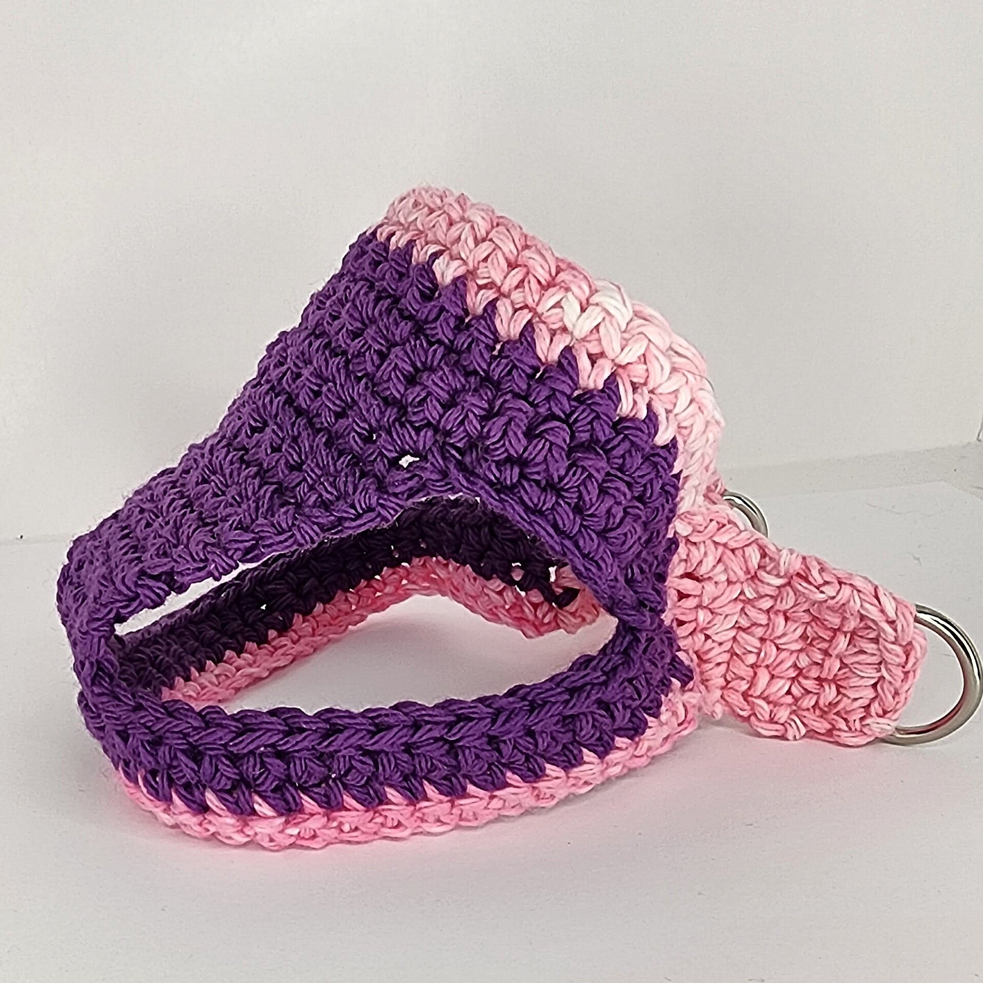 Small Crochet Dog Harness With Flowers, 100% Cotton, Handmade Harness ...