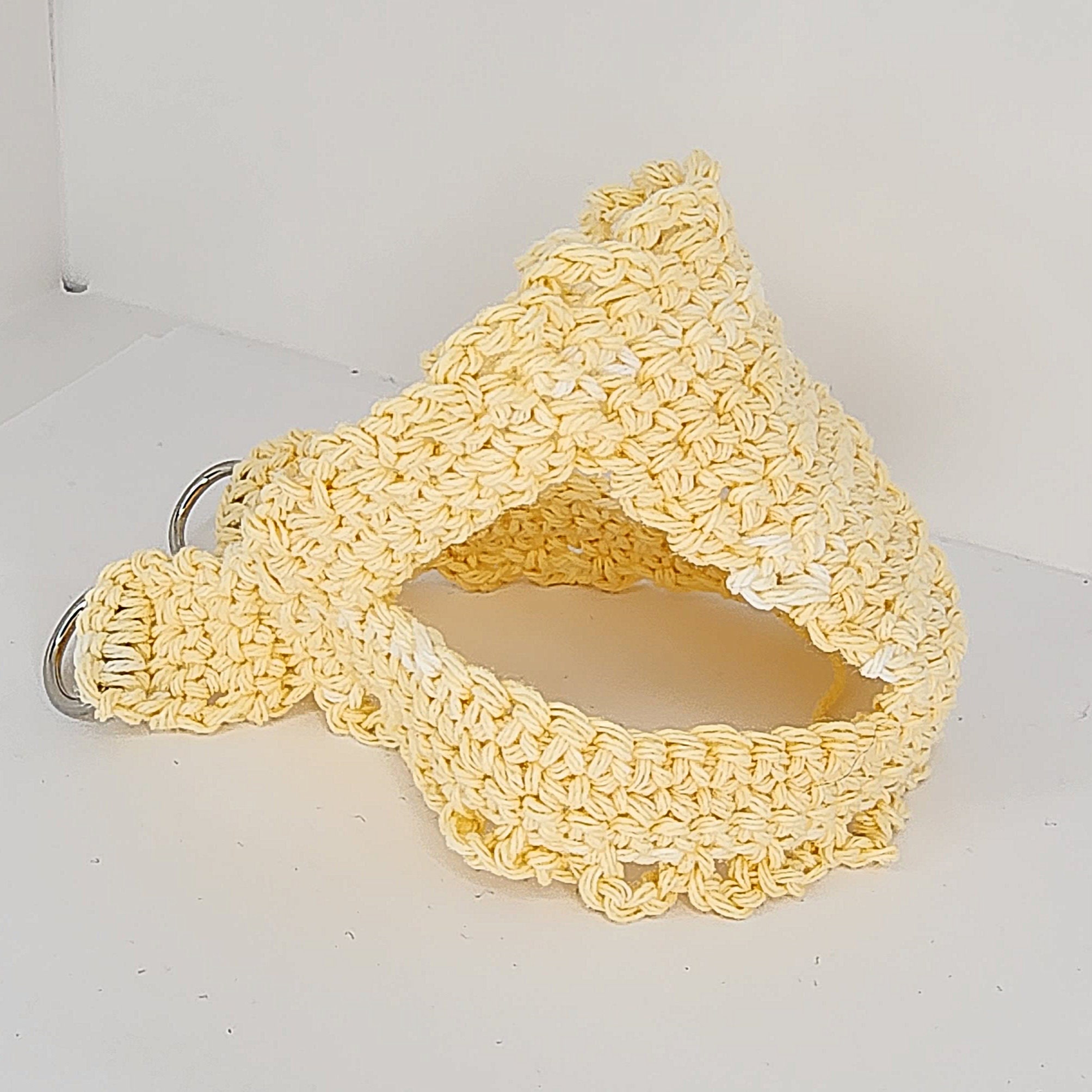 Small Crochet Dog Harness, 100% Cotton, Handmade Harness, Small Dog ...