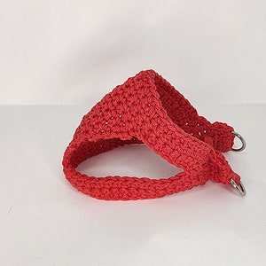 Crochet Dog Harness, 100% Cotton, Handmade Crochet Dog Harness, Crochet ...