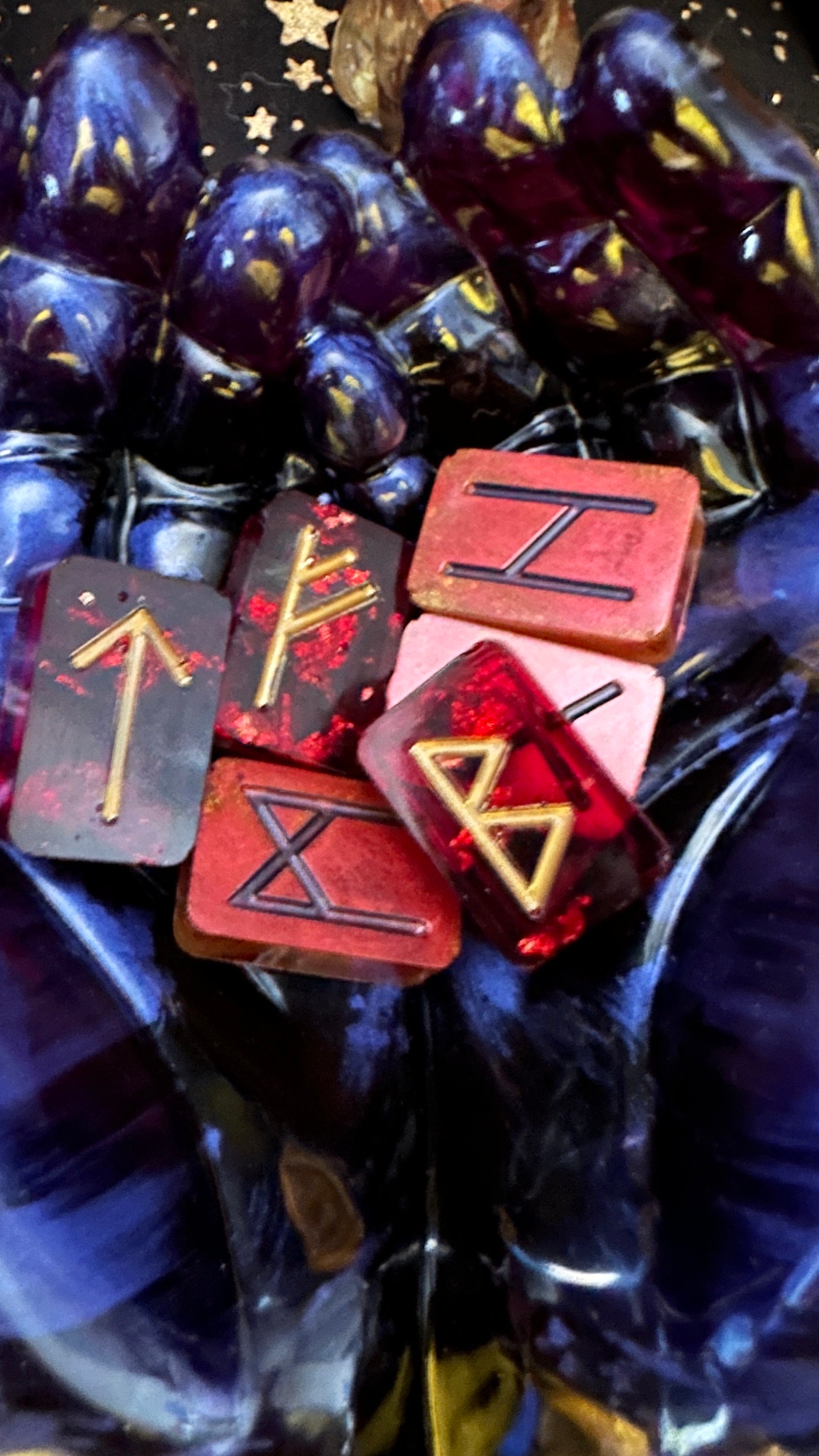 Epoxy Wolf With Runes - Etsy