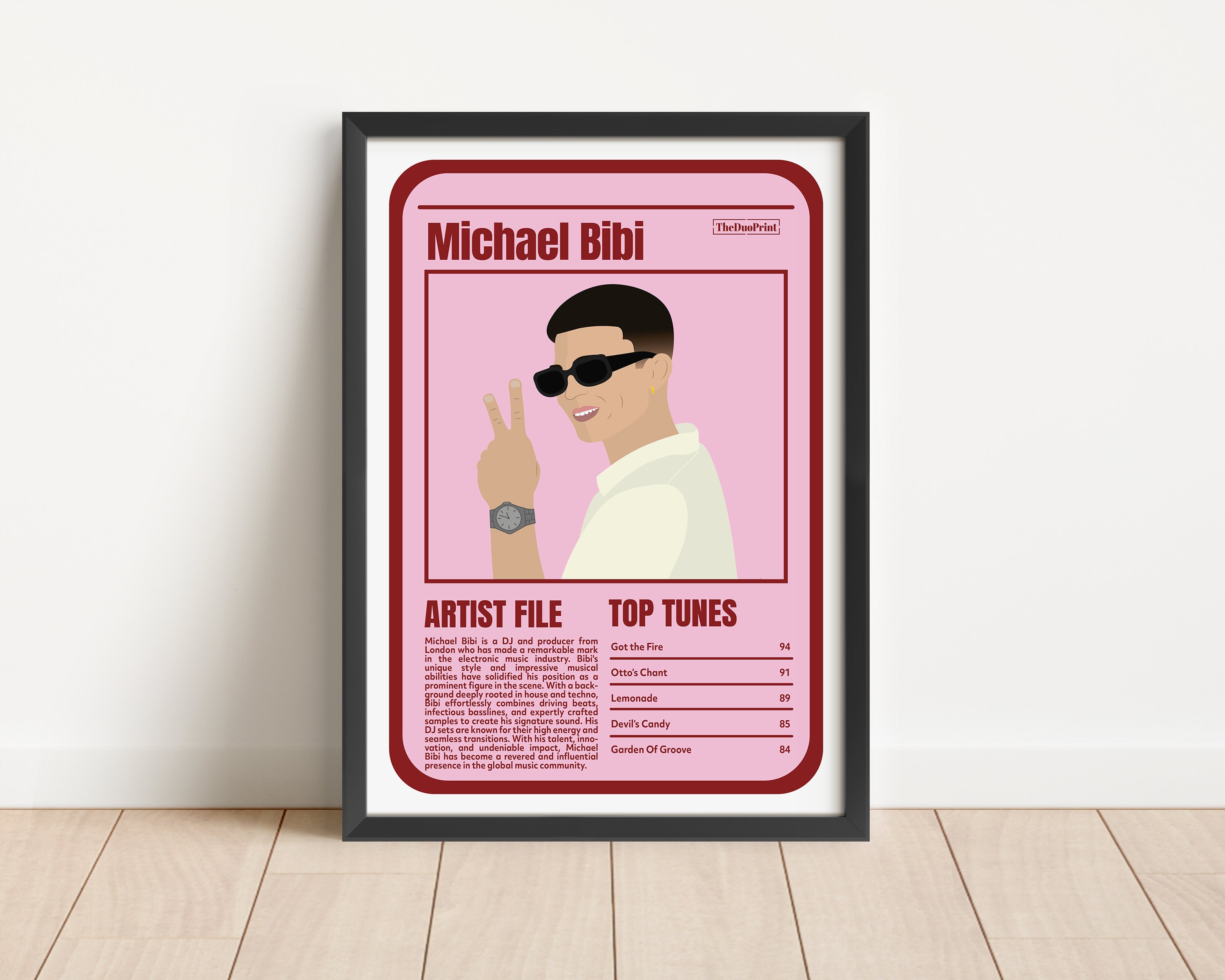 Michael Bibi | Top Tunes Poster | House Techno DJ Art - Etsy