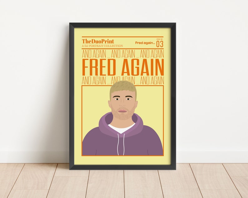 Fred Again Newspaper Poster Electronic Dance DJ Art - Etsy
