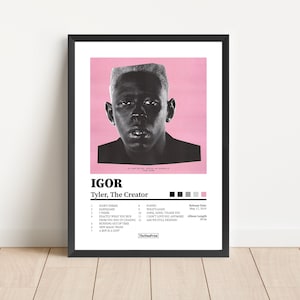 Tyler, the Creator | "igor" Album Cover Poster | Hip Hop Music Art ...