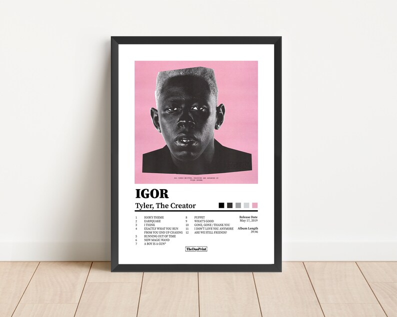 Tyler, the Creator | "igor" Album Cover Poster | Hip Hop Music Art ...