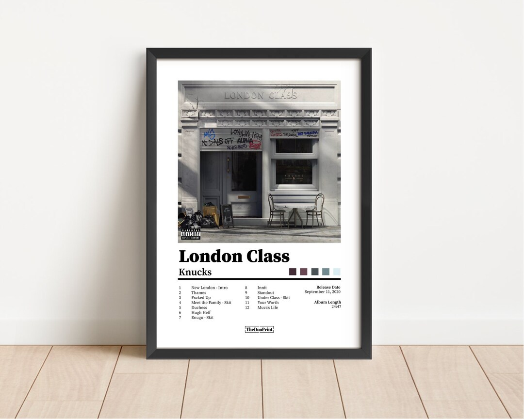 Knucks | "london Class" Album Cover Poster | Hip Hop Music Art Poster ...