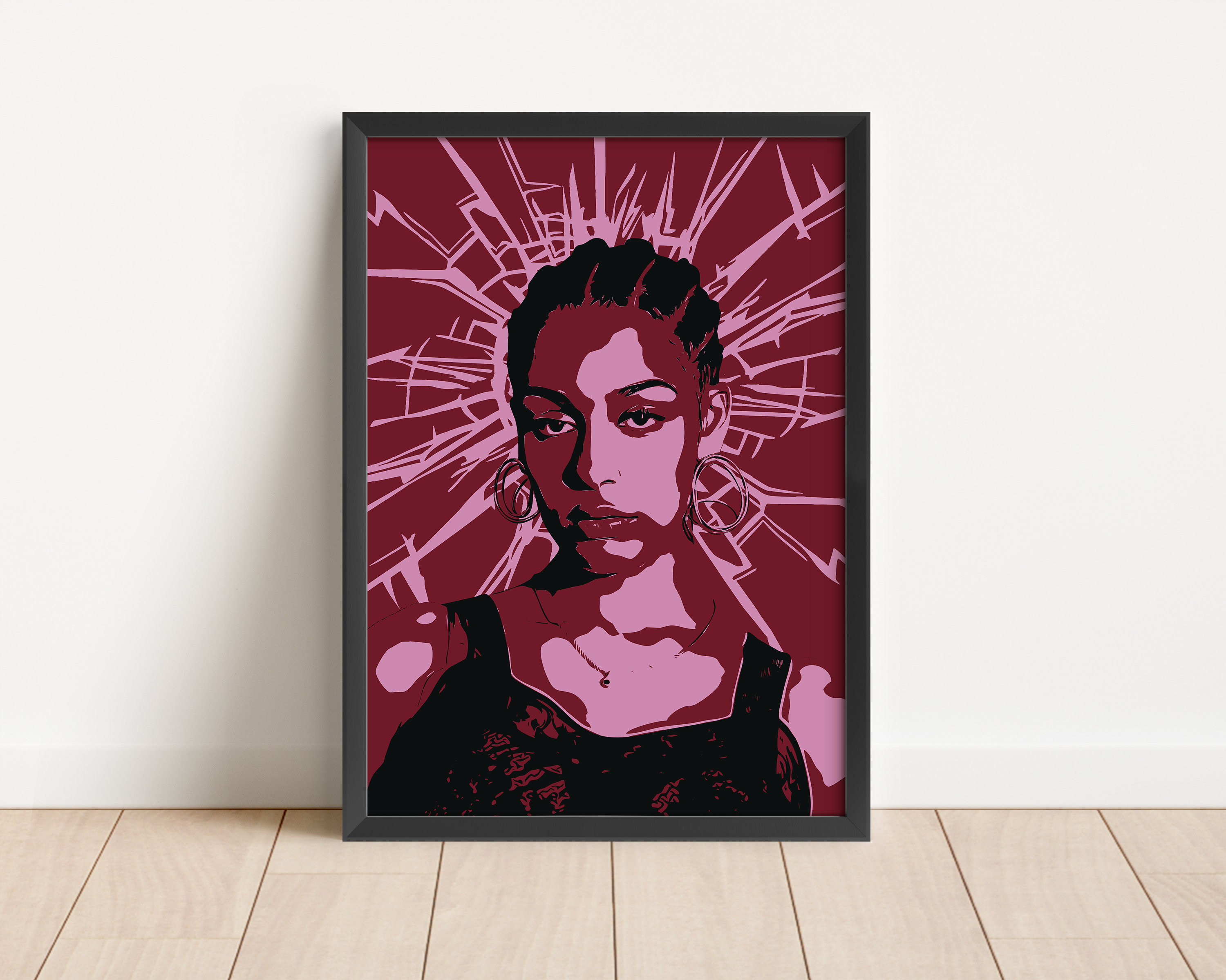 Jorja Smith Poster | Rnb & Hip Hop Art | Shattered Glass Background - Etsy