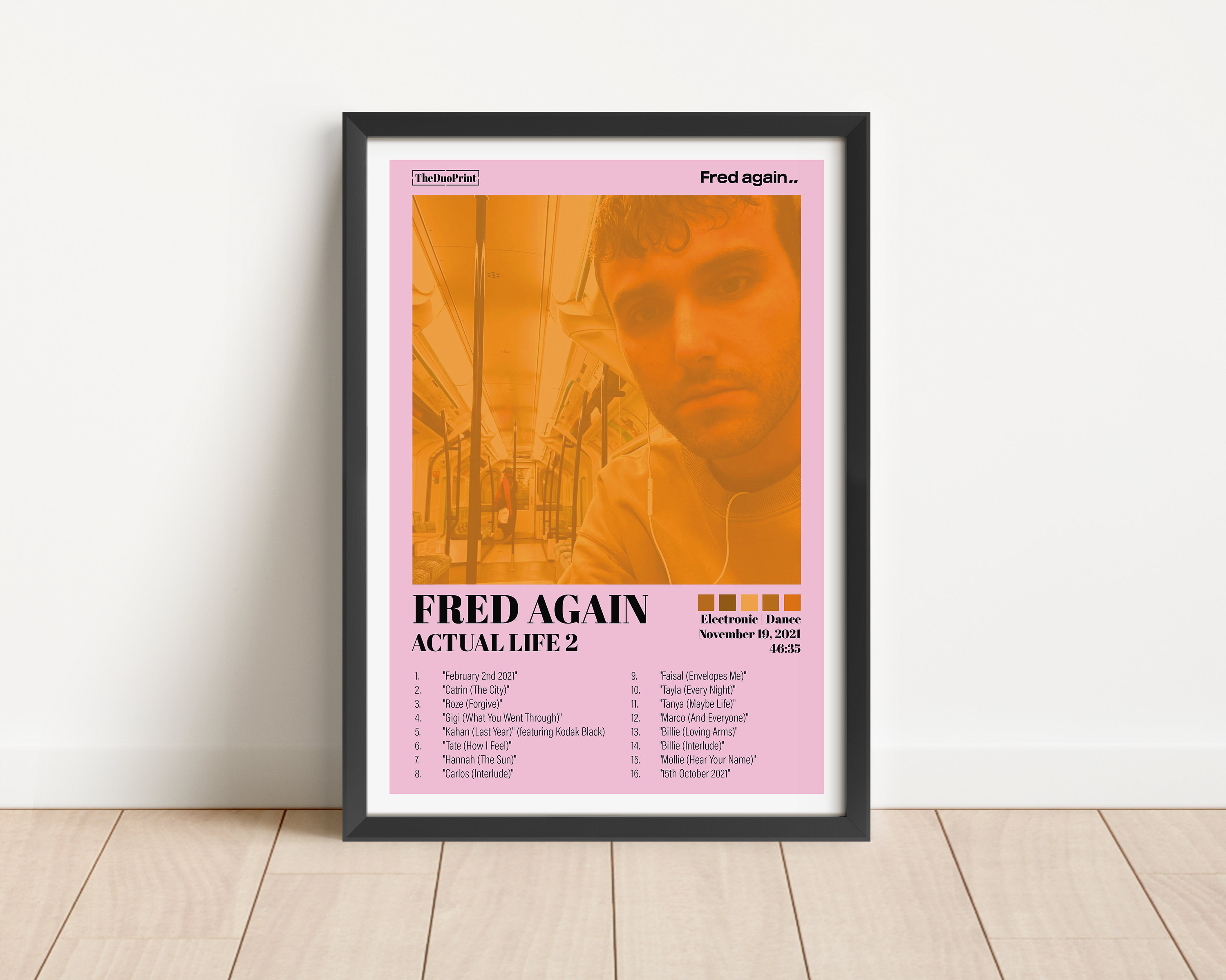 Fred Again | "actual Life 2" Album Cover Poster | Electronic Dance DJ ...
