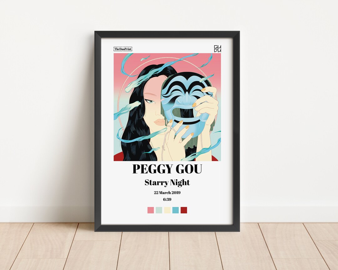 Peggy Gou | "starry Night" Song Cover Poster | Electronic Dance DJ Art ...