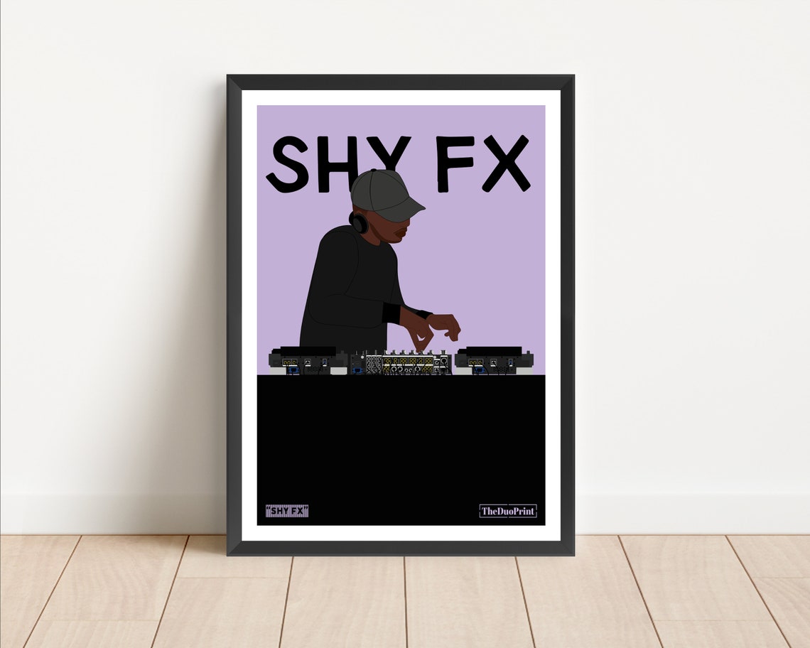 Shy FX | DJ Poster | Dnb Jungle House Techno Electronic DJ Art - Etsy