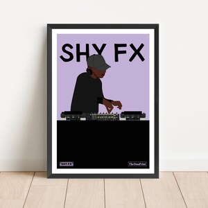Shy FX | DJ Poster | Dnb Jungle House Techno Electronic DJ Art - Etsy