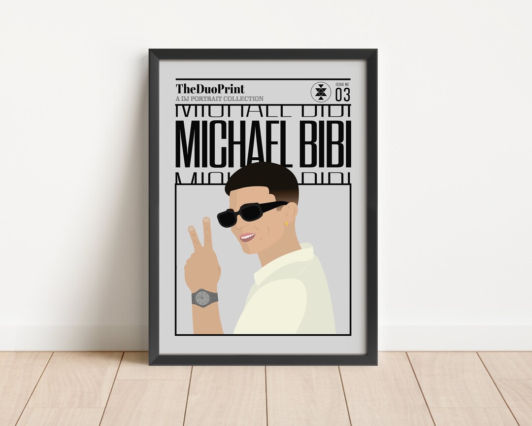 Michael Bibi Newspaper Poster House Techno DJ Art - Etsy UK