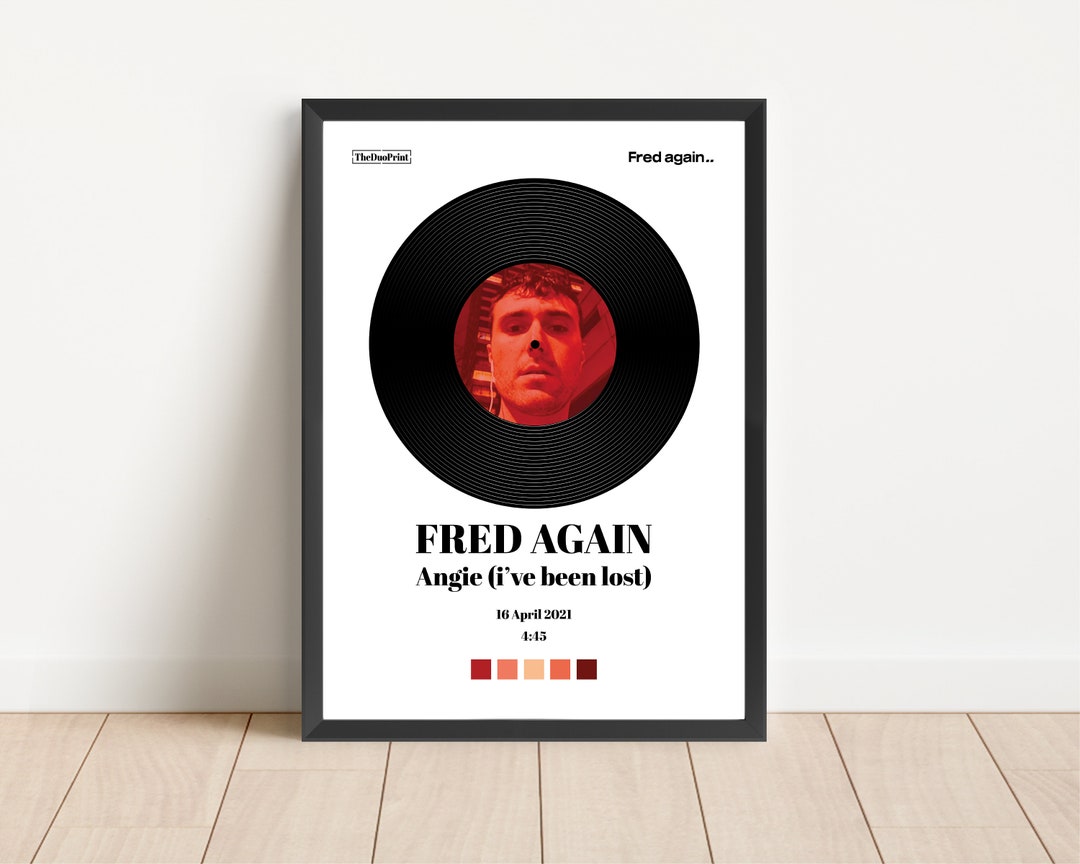 Fred Again | "angie (i've Been Lost)" Song Record Cover Poster (album ...