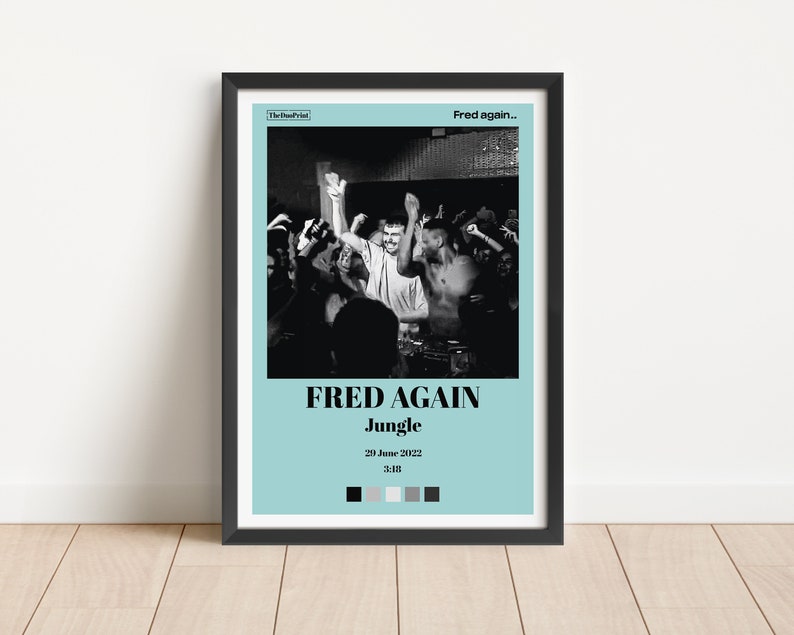Fred Again | "jungle" Song Cover Poster | Electronic Dance DJ Art - Etsy