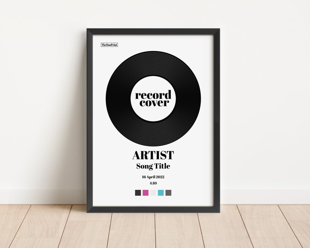 Custom Song Record Poster - Etsy