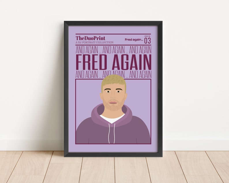 Fred Again Newspaper Poster Electronic Dance DJ Art - Etsy