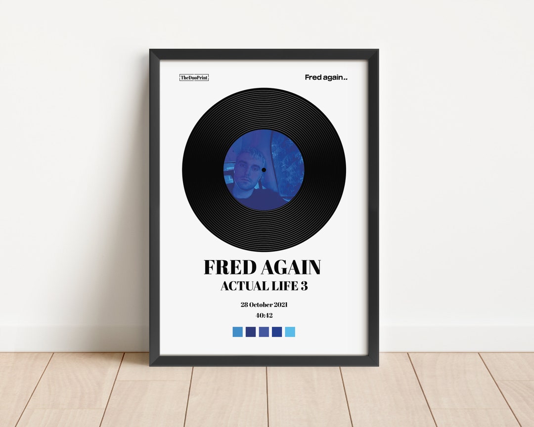 Fred Again | "actual Life 3" Album Record Cover Poster | Electronic ...