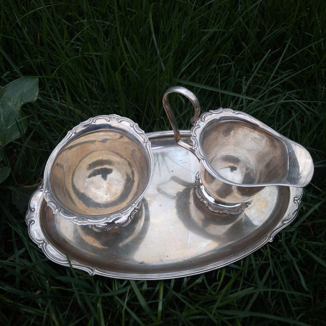 Vintage Wellner Silver-plated Creamer and Sugar Bowl Set – Germany - Etsy