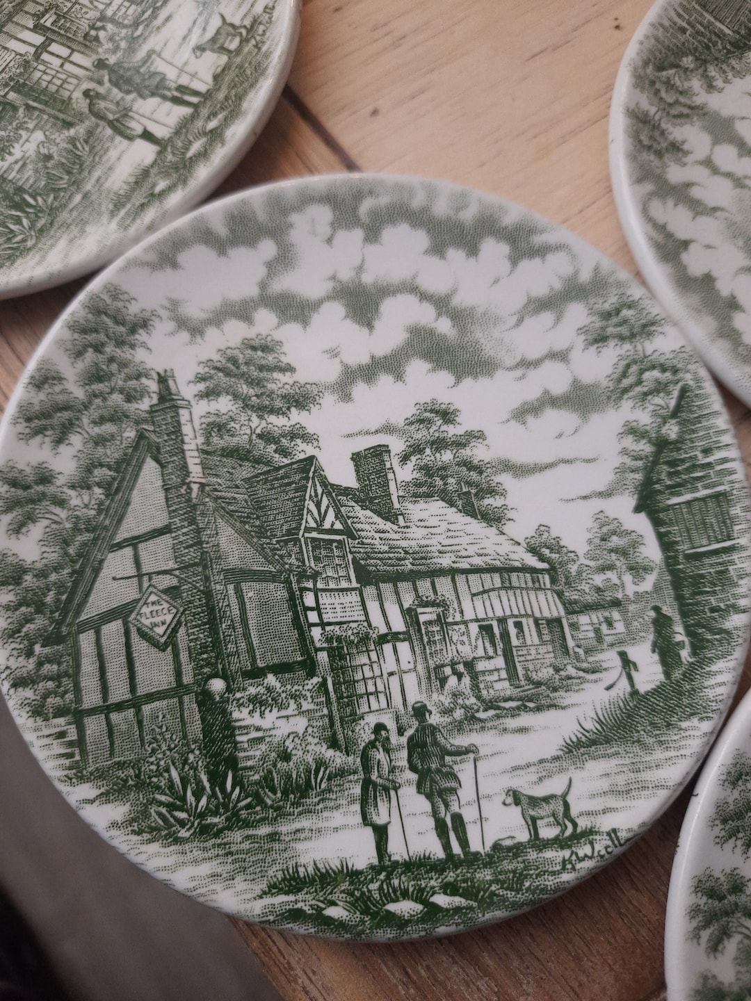 Vintage (set of 6) Staffordshire English Ironstone Small Plates – Old ...