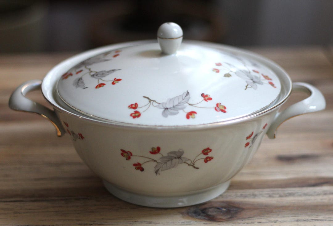 Vintage Petrus Regout Maastricht Porcelain Tureen With Lid – Floral ...