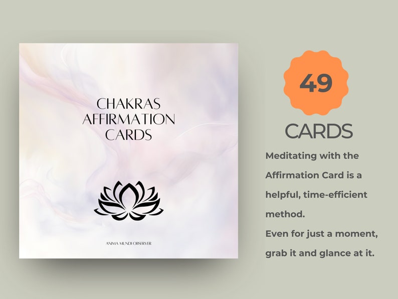 The 7 Chakras, Affirmation Cards Chakras, 49 Daily Cards, Transform ...