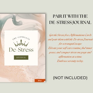 Stress-free 30 Affirmations Cards, Relax Anxiety, Inner Peace, Self ...