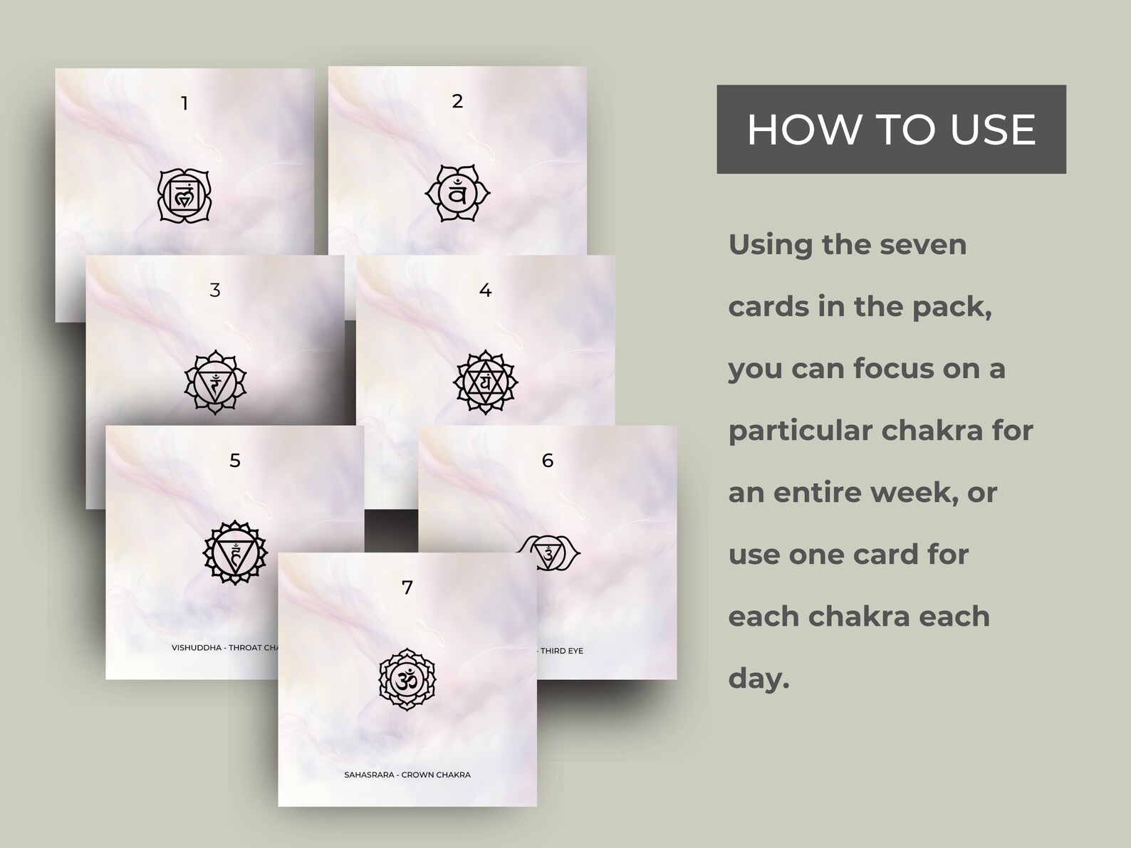 The 7 Chakras, Affirmation Cards Chakras, 49 Daily Cards, Transform ...