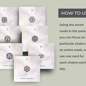 The 7 Chakras, Affirmation Cards Chakras, 49 Daily Cards, Transform Your Energy With 7 Chakras ...