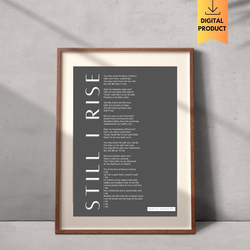 Still I Rise - Etsy