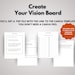 Vision Board Template Canva, Digital Vision Board, Editable Vision ...
