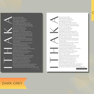 ITHACA Poem by Constantine Cavafis, Inspirational Digital Wall Art ...