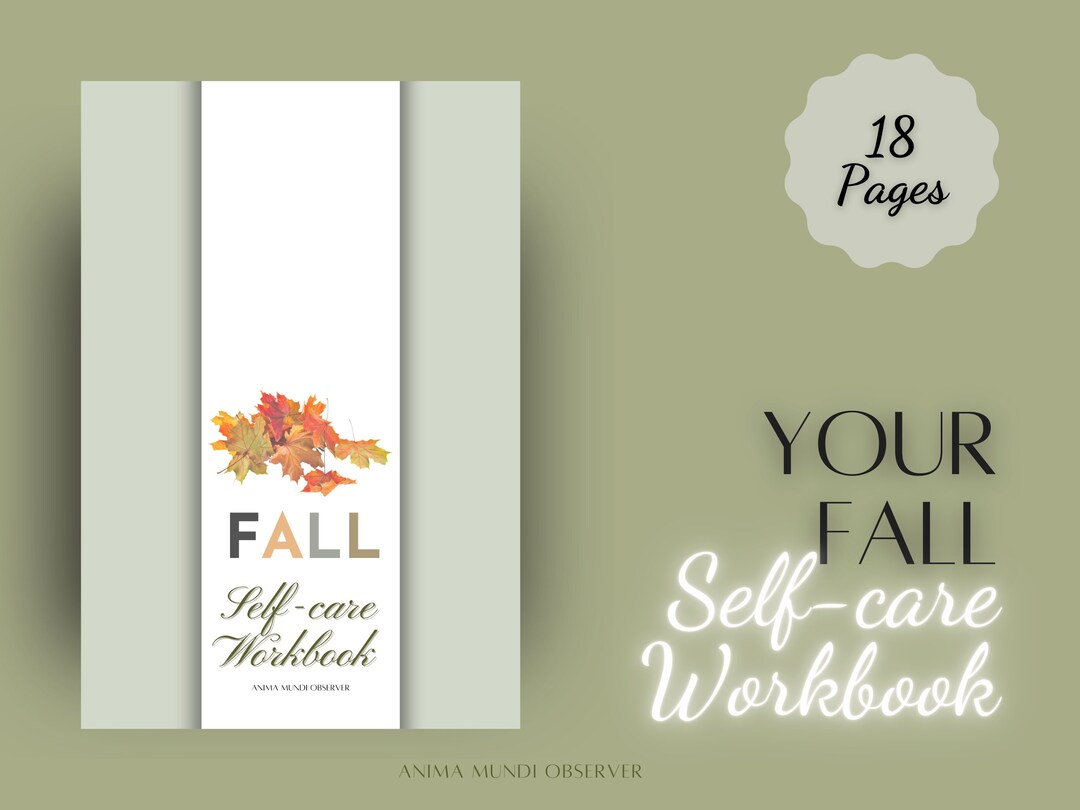 FALL Self-care, Digital Printable Workbook, Planner, Body and Mind ...