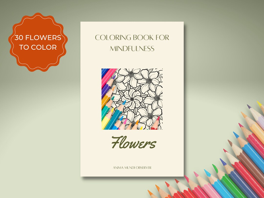 Coloring FLOWERS, Pages to Color, Coloring Book for Adults, Coloring ...