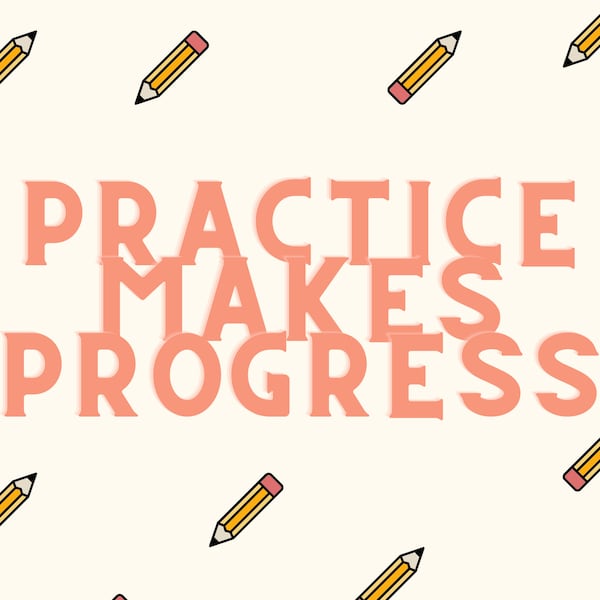 Practice Makes Progress Wall Art - Etsy