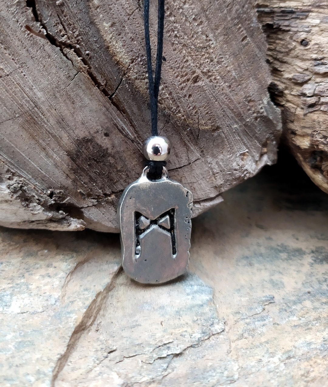 Viking Rune Pendant Humanity (man), Runic Amulet, Viking Rune, Talisman ...