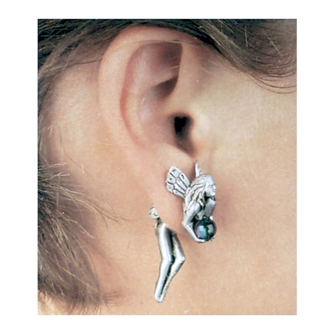 Brinco estilo piercing de laço único Elf Pass'n Thru - Etsy Portugal