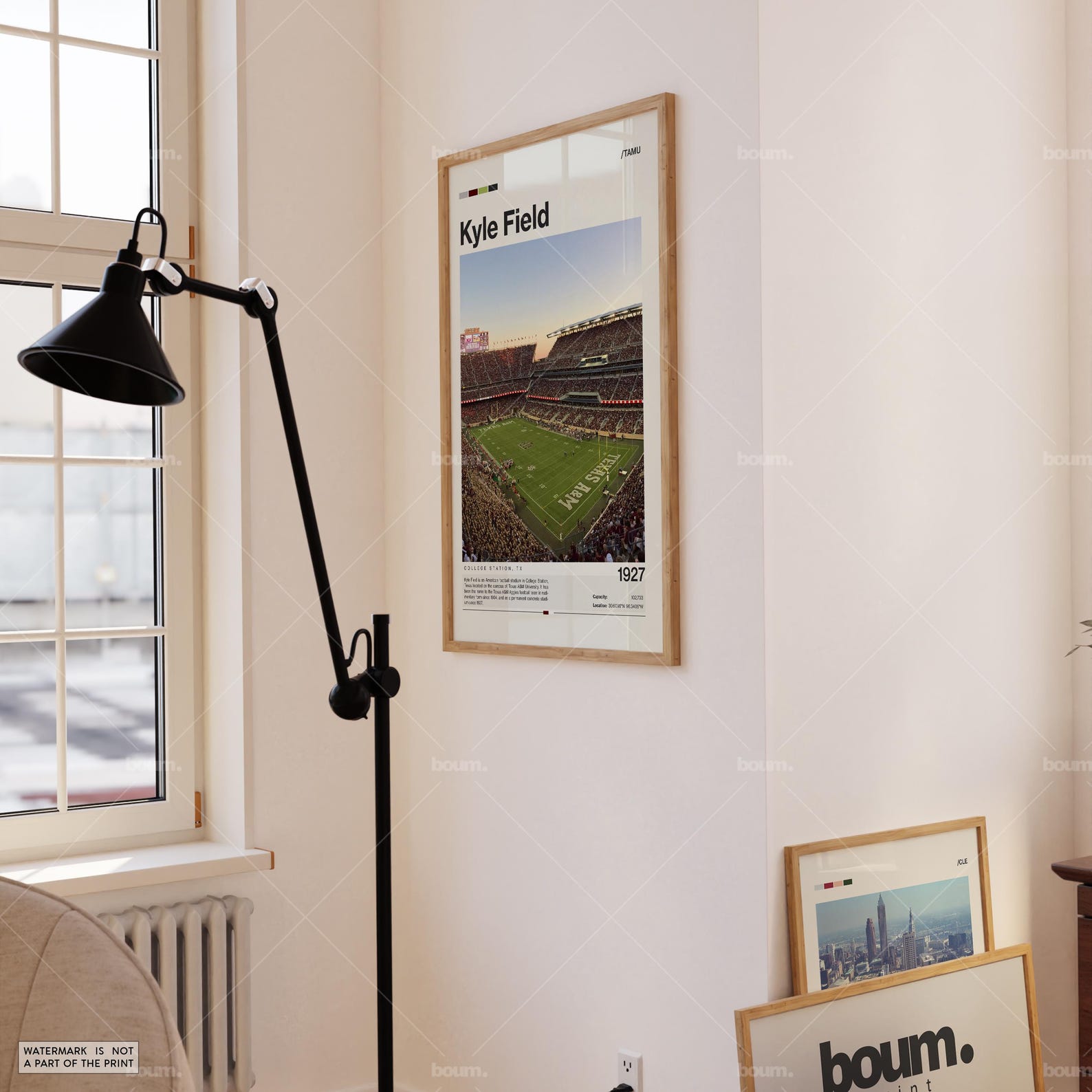 Kyle Field Stadium Poster, Texas A&M Aggies Poster Print, NCAA Stadium ...