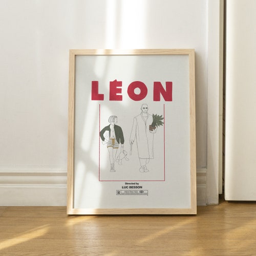 Leon / Luc Besson / Digital Download Minimalist Movie Poster - Etsy