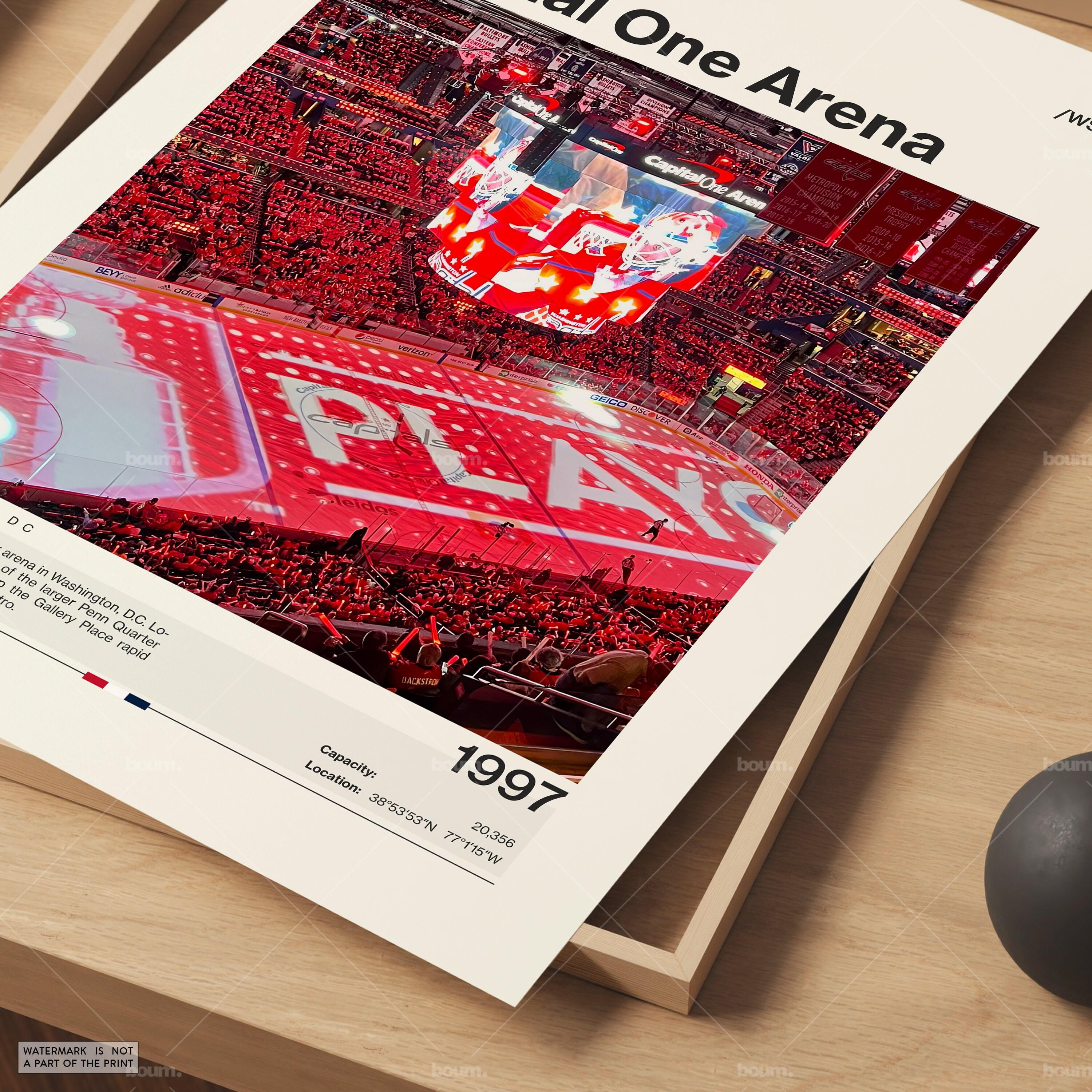 Capital One Arena Poster, Washington Capitals Poster Print, NHL Arena ...