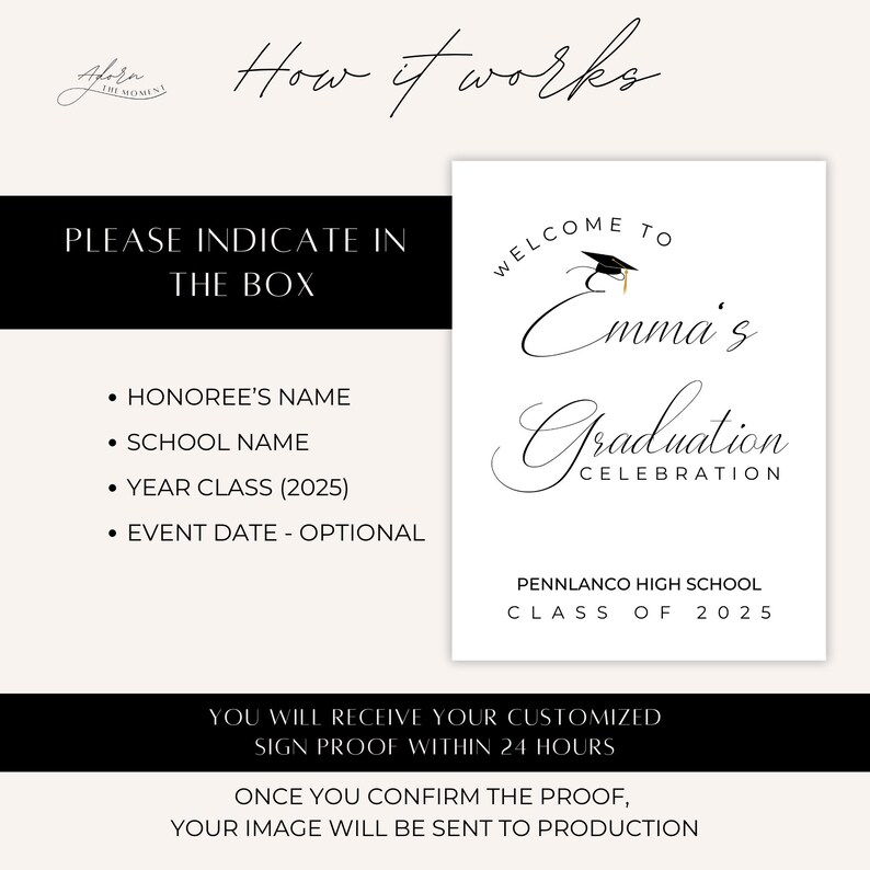 Graduation Party Sign, Printed Graduation Party Celebration Welcome ...