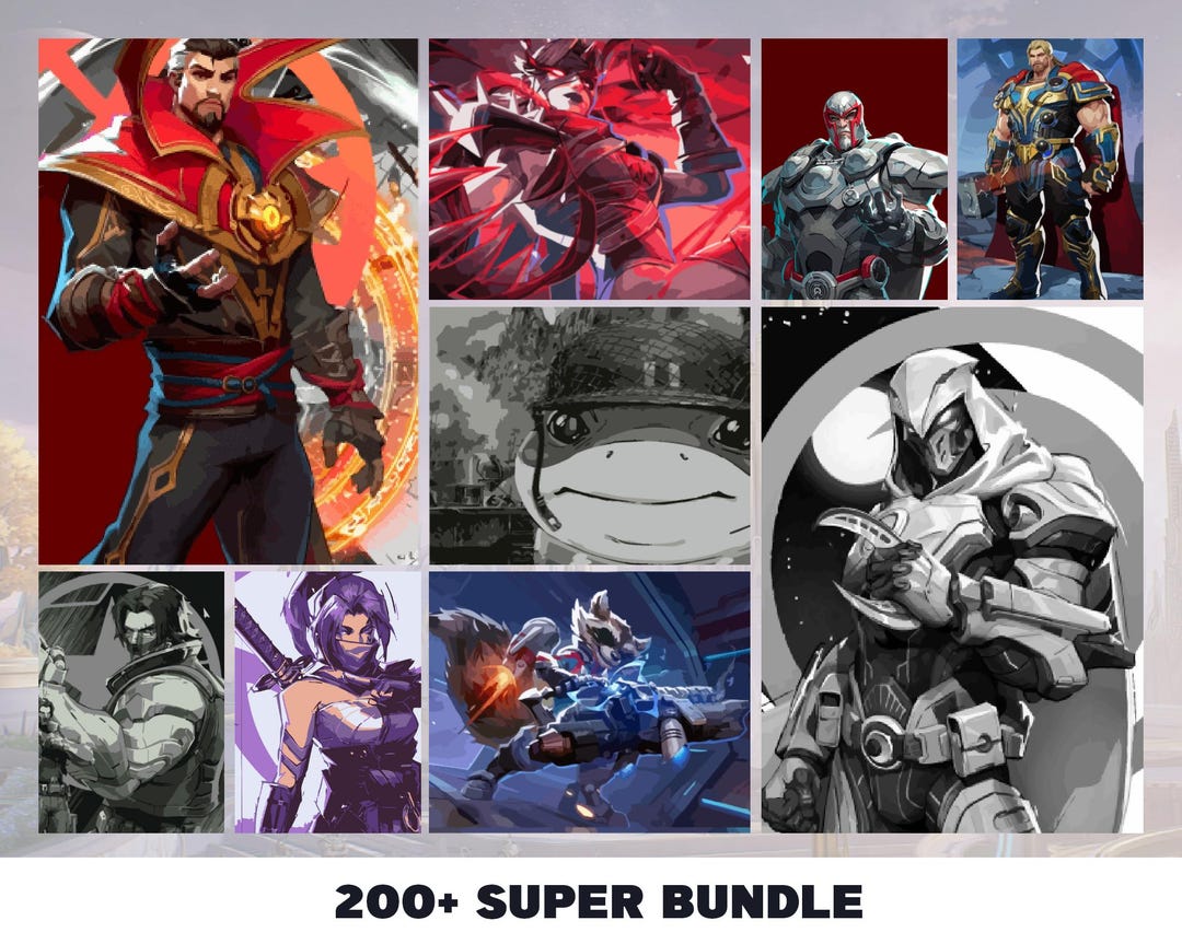 Marvel Rivals Svg Png Jpg | All 35 Characters | Superhero | Avengers ...