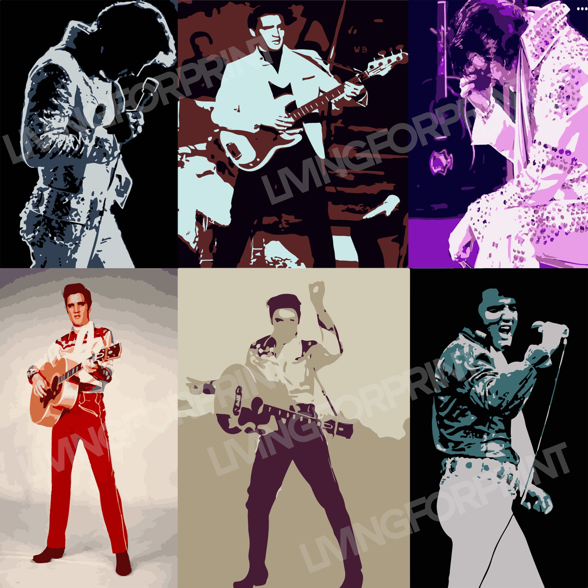 Elvis Presley Svg Png Jpg | the King of Rock and Roll | Cut File Cricut ...