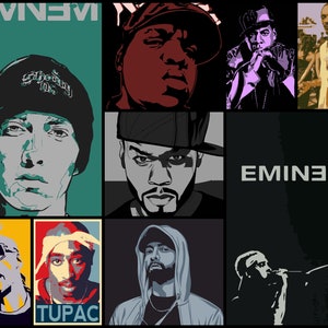 Rappers Svg Png | 2pac, Biggie Smalls, 50 Cent, Snoopdog, Emenim, Jay-z ...