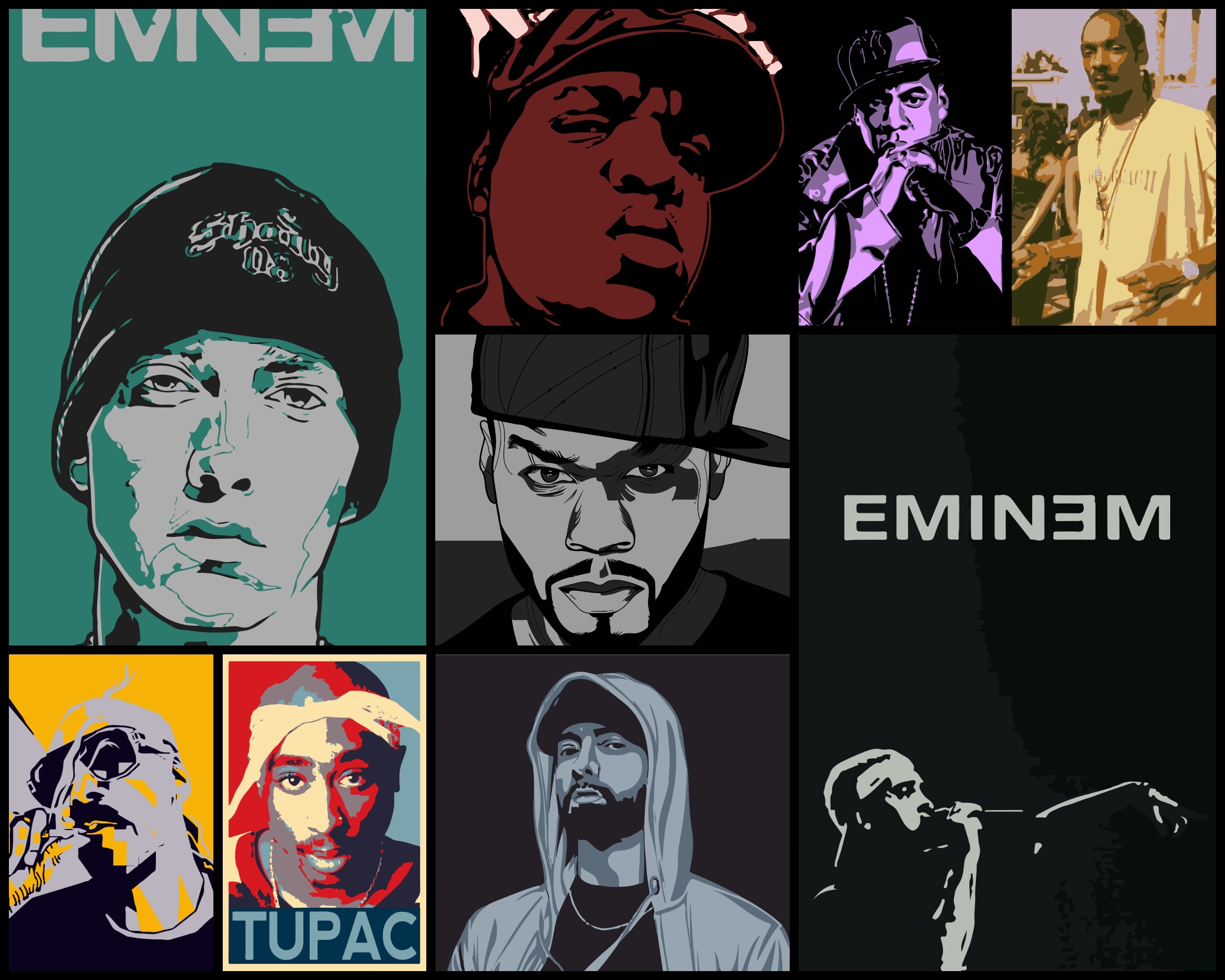 Rappers Svg Png | 2pac, Biggie Smalls, 50 Cent, Snoopdog, Emenim, Jay-z ...