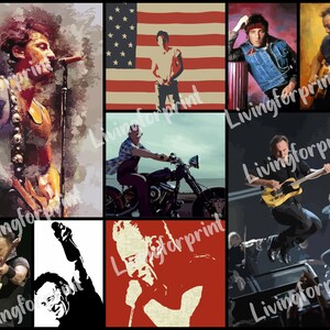 Bruce Springsteen Svg Png Jpg the Boss Rock Folk Merch Born in the U.S ...