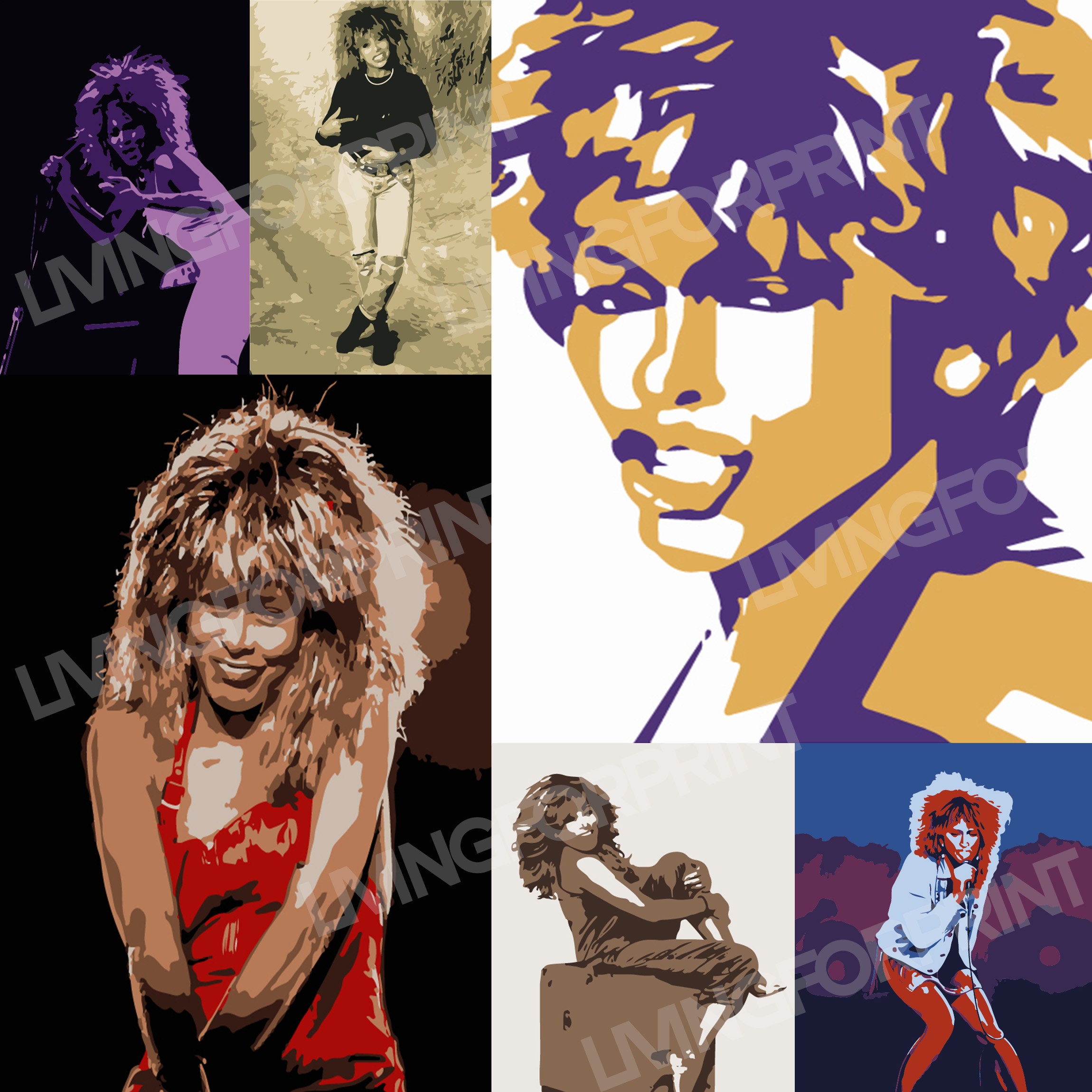 Tina Turner Svg Png Jpg the Queen of Rock 'n' Roll Cut File Cricut ...