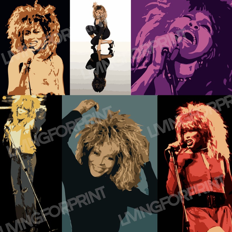 Tina Turner Svg Png Jpg the Queen of Rock 'n' Roll Cut File Cricut ...
